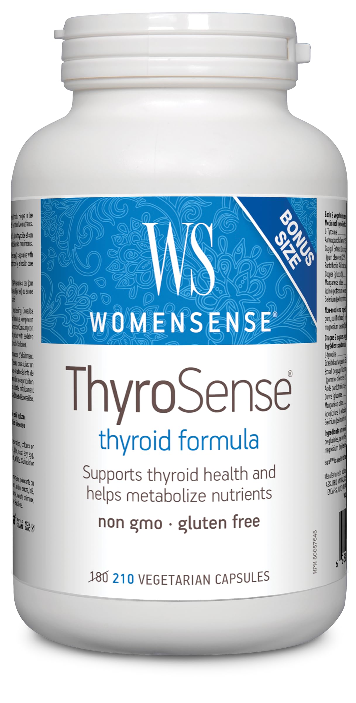 WomenSense ThyroSense 210 Veg. Capsules – Natural Focus