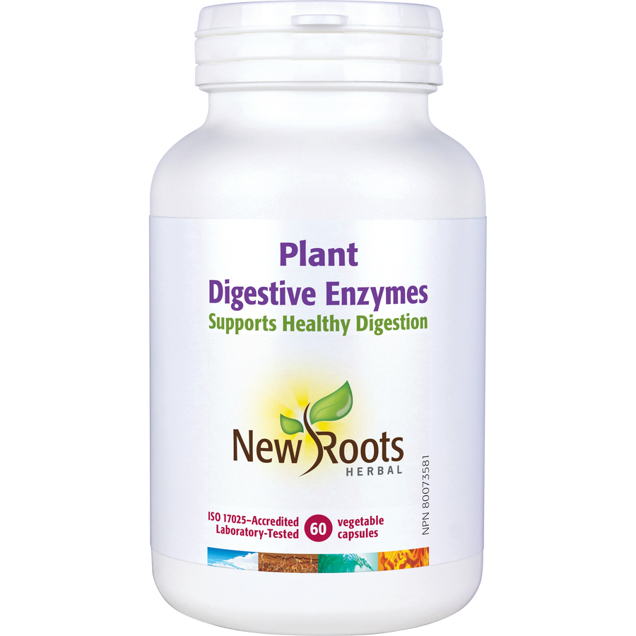 New Roots Plant Digestive Enzymes 60 Capsules | Digestion – Natural Focus
