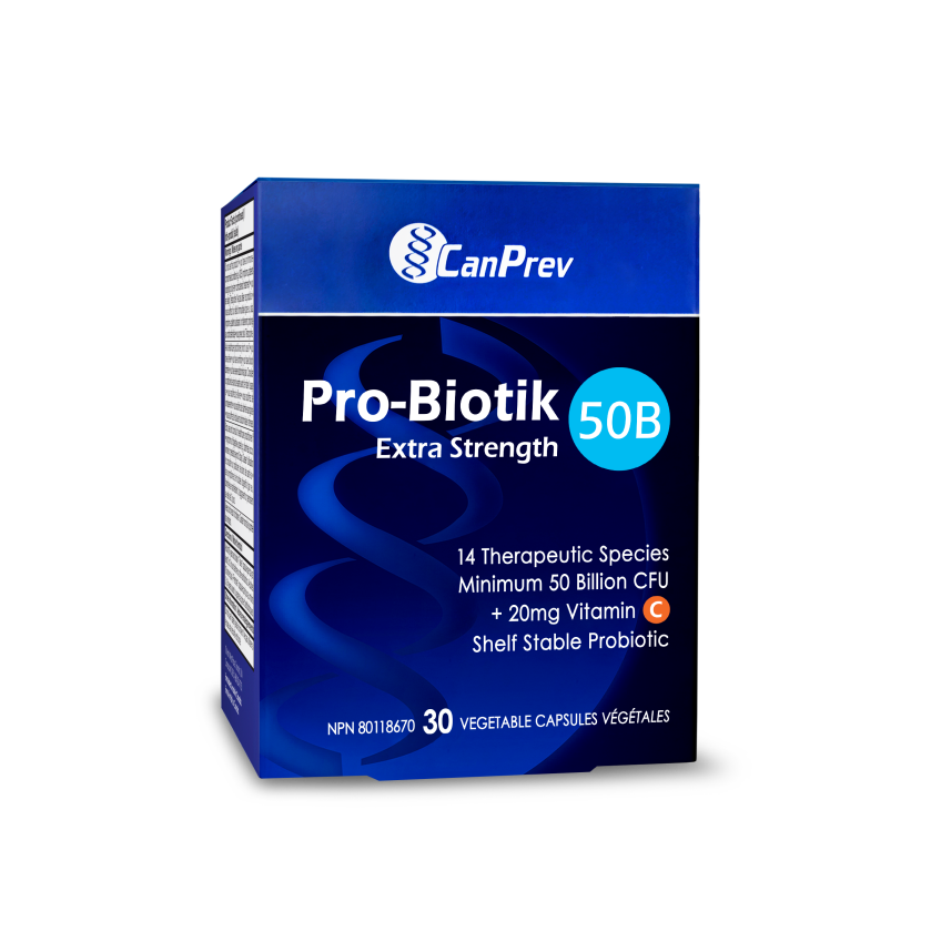 CanPrev Pro-Biotik 50B Extra Strength 30 Capsules | Probiotic – Natural ...
