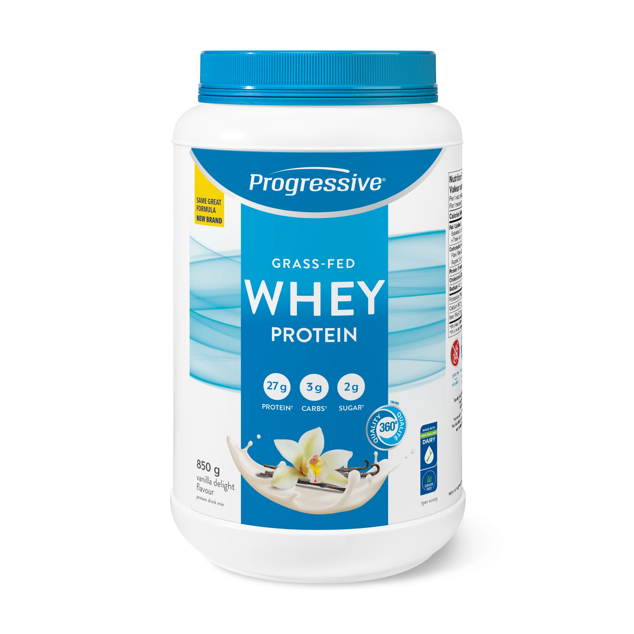 Progressive Grass Fed Whey Protein Vanilla 850g Powder – Natural Focus