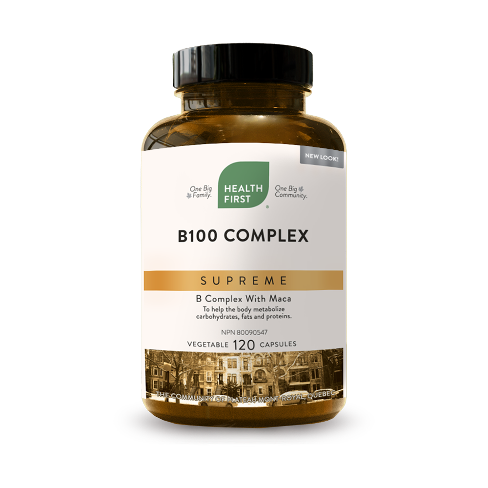 Health First B100 Complex Supreme 120 Capsules | B Vitamins – Natural Focus