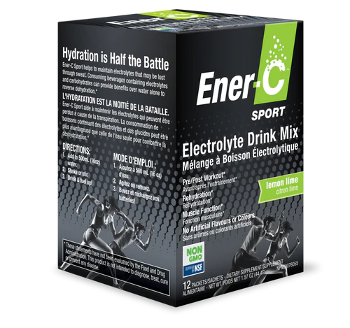 Ener-C Electrolyte Drink Mix 12 Sachet Lemon Lime Flavour – Natural Focus