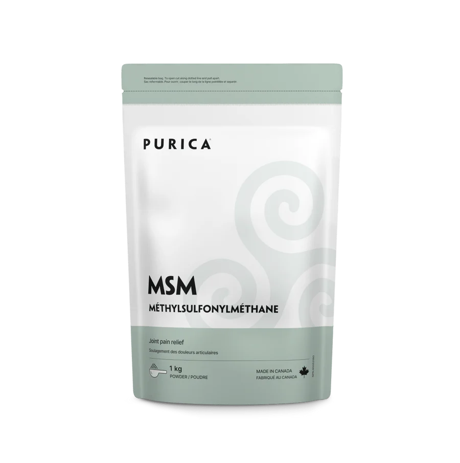 Purica Vegan MSM 1kg Powder – Natural Focus