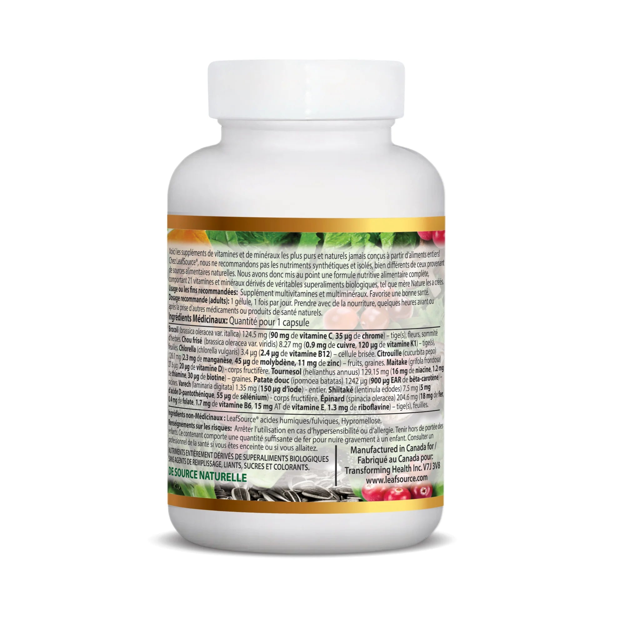 LeafSource Real Multi 30 Veg. Capsules – Natural Focus