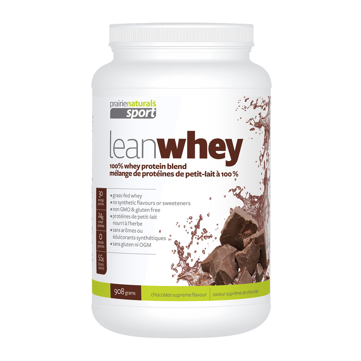 Prairie Naturals Lean Whey Protein 908g Powder Chocolate Supreme Flavo ...