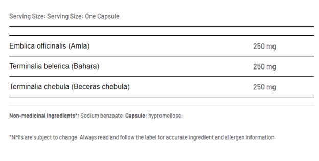AOR Triphlax 750mg 100 Capsules – Natural Focus