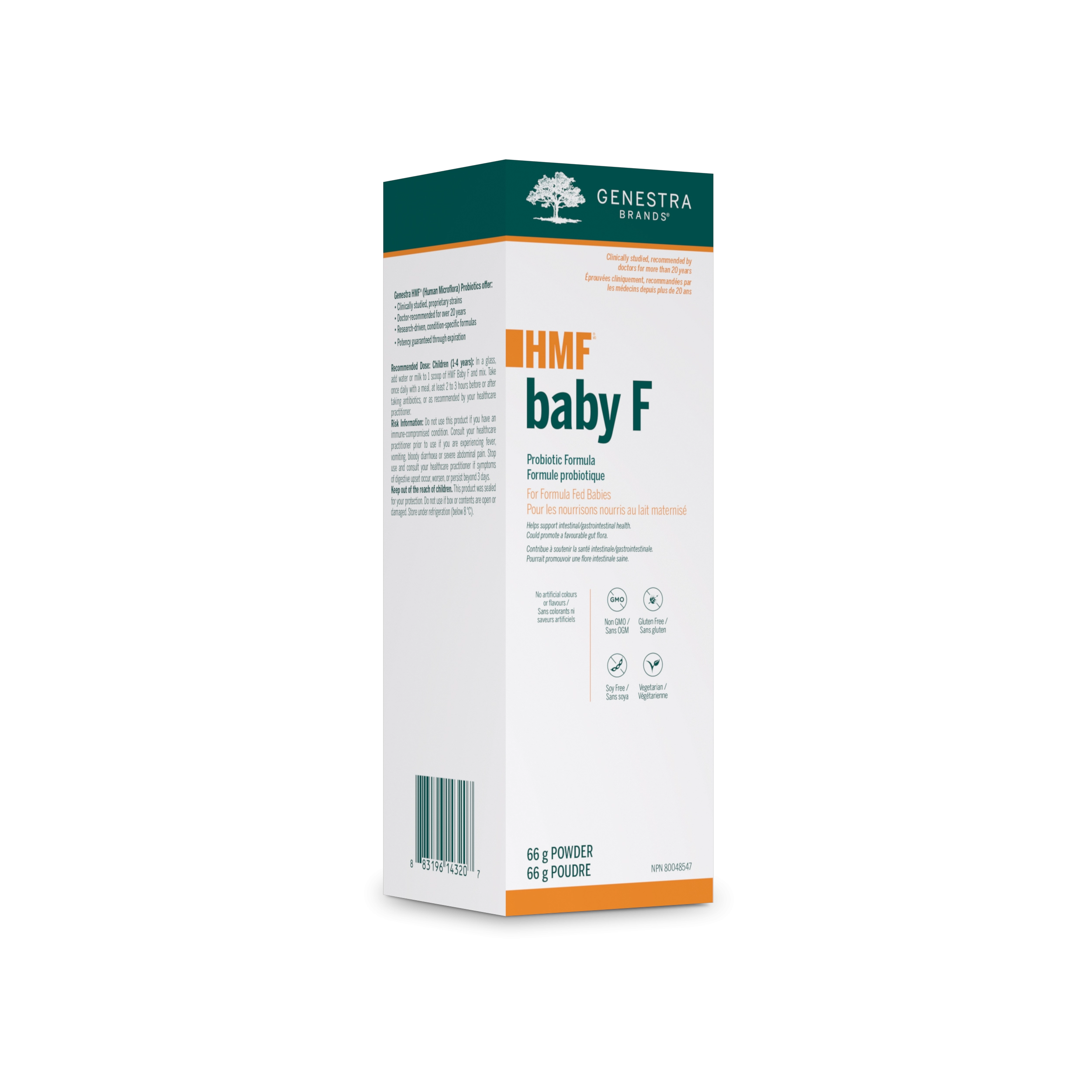 Genestra HMF Baby F 66g Powder – Natural Focus