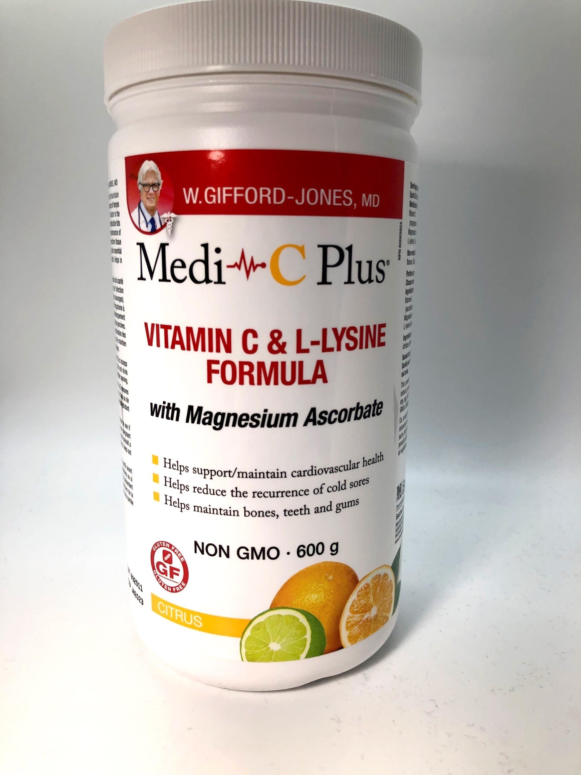 Dr. W.Gifford Jones Medi-C Plus Original (Citrus) 600g Powder – Natural ...
