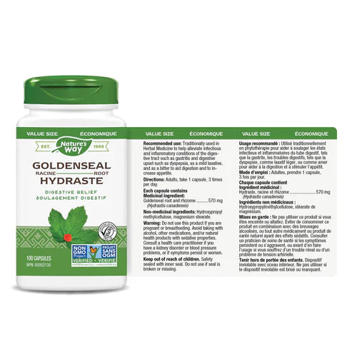 Nature's Way Goldenseal Root 100 Capsules – Natural Focus
