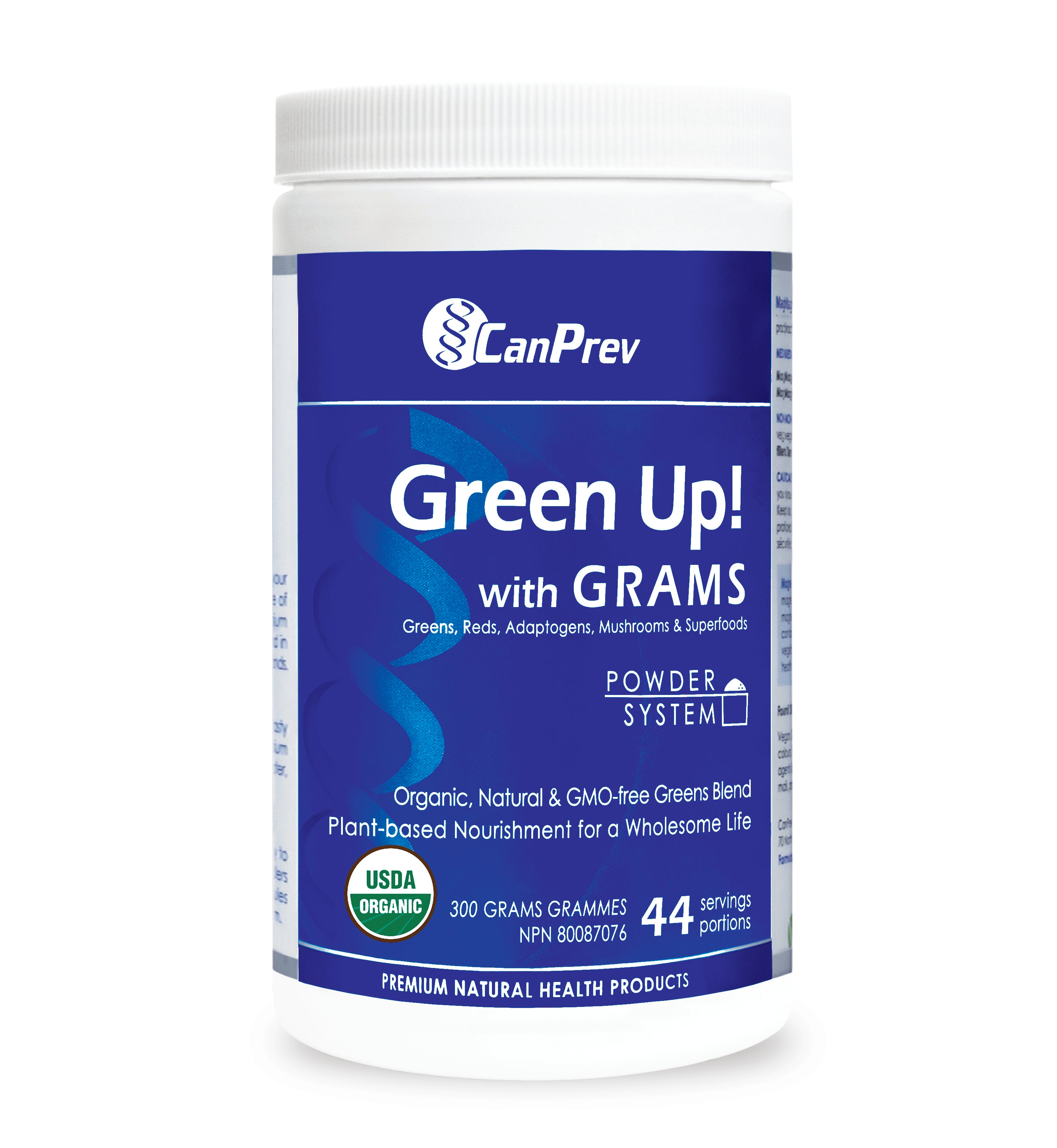 CanPrev Green Up! with GRAMS 300g Powder – Natural Focus