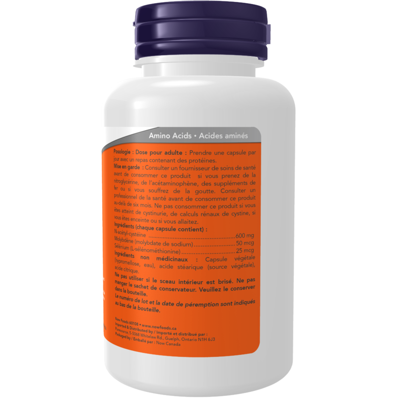 Now NAC 600 mg 100 Veg. Capsules – Natural Focus