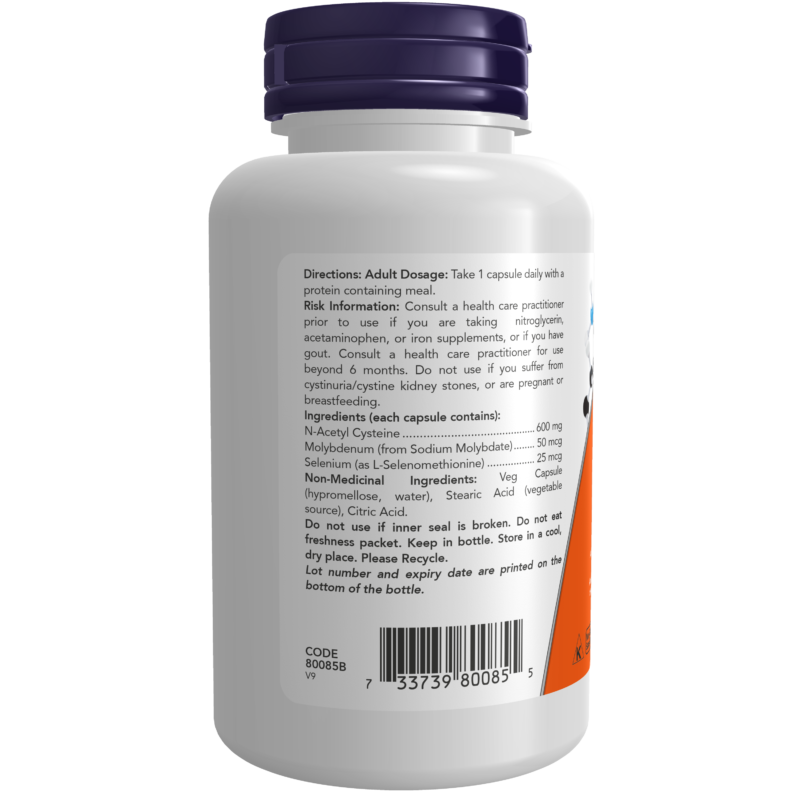 Now NAC 600 mg 100 Veg. Capsules – Natural Focus