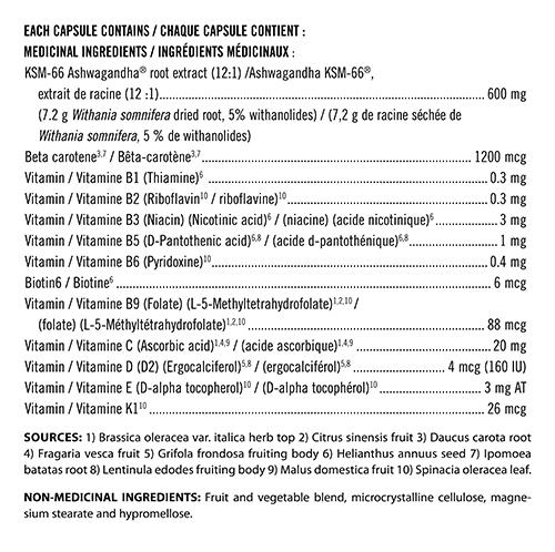 Flora STRESSVEDA 30 Veg. Capsules – Natural Focus