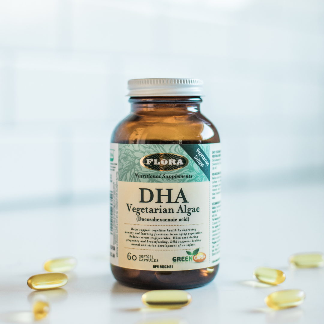 Flora DHA - Vegetarian Algae 60 Gel Caps – Natural Focus